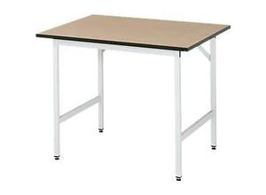 4040376887788 - Arbeitstisch höhenverstellbar Gestell 30 x 30 mm MDF-Platte BxT 1000 x 800 mm lichtgrau RAU