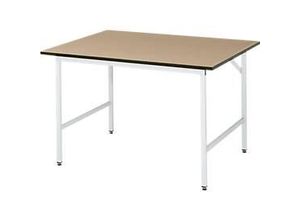 4040376152107 - Arbeitstisch höhenverstellbar Gestell 30 x 30 mm MDF-Platte BxT 1250 x 1000 mm lichtgrau RAU