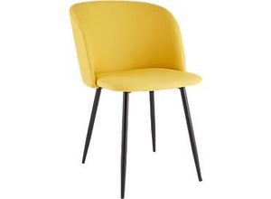 3660141232936 - Konferenzstuhl 2er-Set B 570 x T 540 x H 810 mm gepolstert Gestell schwarz Stoffbezug safran 3660141232936 - Konferenzstuhl 2er-Set B 570 x T 540 x H 810 mm gepolstert Gestell schwarz Stoffbezug safran