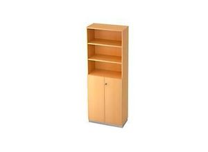 4032062111932 - Regalschrank 6 OH 3 OH geschlossen B 800 x T 420 mm Buche-Dekor