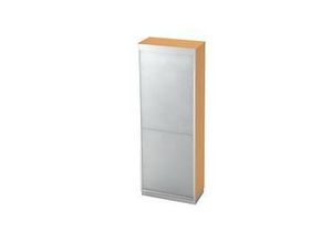 4032062111819 - Rollladenschrank 5 OH B 800 x T 420 mm Buche-Dekor silber