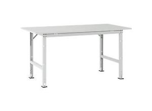 4045916537031 - AS00217035 Packtisch PACKPOOL Standard mit Melaminplatte BxTxH = 1750 x 800 x 760-870 mm Lichtgrau (RAL 7035)