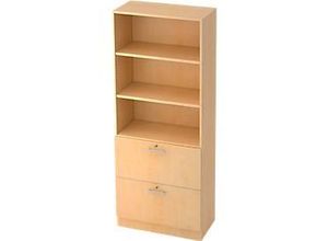 4032062024287 - Matrix Melaminharzbeschichtete Spanplatte Aktenschrank 2 Fachböden 800 x 420 x 2004 mm Braun Ahorn 4032062024287 - Matrix Melaminharzbeschichtete Spanplatte Aktenschrank 2 Fachböden 800 x 420 x 2004 mm Braun Ahorn