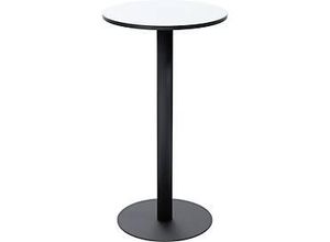 3660141226430 - Stehtisch Paperflow Mezzo melaminharzbeschichtete MDF-Platte Stahlgestell rund Ø 600 x H 1100 mm weiß mattschwarz