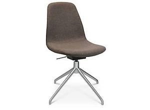 4014296848617 - Konferenzsessel Sitness Life 11 dreh- sitzhöhenverstellbar ohne Armlehnen B 460 x T 390 x H 450-480 mm 4-Fußgestell Alu matt & Stoff braun 4014296848617 - Konferenzsessel Sitness Life 11 dreh- sitzhöhenverstellbar ohne Armlehnen B 460 x T 390 x H 450-480 mm 4-Fußgestell Alu matt & Stoff braun