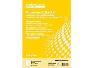 4250510812228 - Select Wetterfeste Etiketten 457 x 21 mm transp matt 20 Blatt