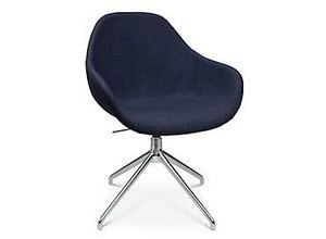 4014296030142 - Konferenzsessel Sitness Life 20 dreh- sitzhöhenverstellbar Armlehnen B 450 x T 390 x H 440-470 mm 4-Fußgestell Alu poliert & Stoff dblau 4014296030142 - Konferenzsessel Sitness Life 20 dreh- sitzhöhenverstellbar Armlehnen B 450 x T 390 x H 440-470 mm 4-Fußgestell Alu poliert & Stoff dblau