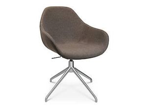 4014296847757 - Konferenzsessel Sitness Life 20 dreh- sitzhöhenverstellbar Armlehnen B 450 x T 390 x H 440-470 mm 4-Fußgestell Alu matt & Stoff braun 4014296847757 - Konferenzsessel Sitness Life 20 dreh- sitzhöhenverstellbar Armlehnen B 450 x T 390 x H 440-470 mm 4-Fußgestell Alu matt & Stoff braun