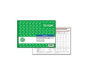 4004360910883 - SIGEL Personalformulare Reisekostenabrechnung wöchentlich ReisekostenabrA5q wöchentl RA517 DIN A5 quer 1x 50 Seiten