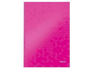 4002432399536 - Notizbuch WOW 4626-10-23 pink metallic A4 kariert 90g 80 Blatt 160 Seiten 4002432399536 Leitz