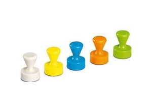 4002390063593 - MAUL Neodym Magnete Ø 12 mm farbig Komfortable Kegelmagnete mit hoher Haftkraft 1 Packung = 10 Stück 15 kg Haftkraft