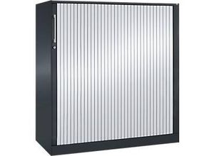 4060061851467 - Rollladenschrank ASISTO Höhe 1292 mm Breite 1200 mm schwarzgrau weißaluminium C+P