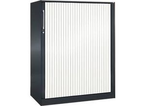 4060061851498 - Rollladenschrank ASISTO Höhe 1292 mm Breite 1000 mm schwarzgrau verkehrsweiß C+P
