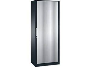 4051803864166 - Rollladenschrank ASISTO Höhe 1980 mm Breite 800 mm schwarzgrau weißaluminium C+P