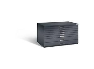 4068192050551 - CP 7200 Planschrank schwarzgrau weißaluminium 8 Schubladen 1350 x 960 x 760 cm 4068192050551 - CP 7200 Planschrank schwarzgrau weißaluminium 8 Schubladen 1350 x 960 x 760 cm