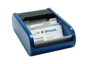4012086021141 - - Visitenkartenbox the personal 136 x 67 x 242 cm (b x h x t) 105 x 55 mm (b x h) Polystyrol Polyethylen Polypropylen schwarz blau