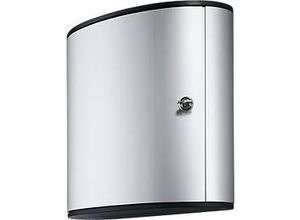 4005546103754 - Certeo - Schlüsselschrank key box 302 x 28 x 118 cm (b x h x t) inkl 2 Schlüsseln 6 key clip Schlüsselanhänger (farbig sortiert) Aluminium silber