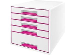 4002432115419 - AKTION LEITZ Schubladenbox WOW Cube perlweiß pink 52142023 DIN A4 mit 5 Schubladen mit Prämie nach Registrierung 4002432115419 - AKTION LEITZ Schubladenbox WOW Cube perlweiß pink 52142023 DIN A4 mit 5 Schubladen mit Prämie nach Registrierung