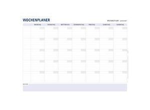4007817089842 - Wochenplaner Staedtler Lumocolor® 641 A1-1 Format A1 trocken & nass abwischbar inkl Universalstiften & Stifteklammern Kunststoff