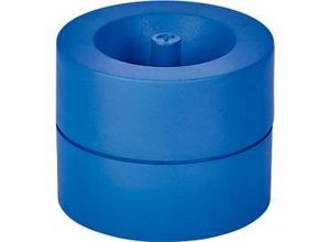 4002390087599 - Büroklammernspender MAUL MAULpro Recycling magnetisch inkl 15 Klammern Ø 73 x H 60 mm 90 % Recycling-Kunststoff blau