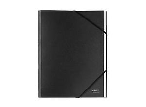 4002432128068 - Leitz® Sammelmappe Recycle A4 6 Fächer mit Blanko-Taben Inhaltsverzeichnis Gummibandverschluss CO2-neutral 100 % recycelbar Karton schwarz 4002432128068 - Leitz® Sammelmappe Recycle A4 6 Fächer mit Blanko-Taben Inhaltsverzeichnis Gummibandverschluss CO2-neutral 100 % recycelbar Karton schwarz