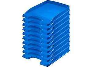 4002432515882 - LEITZ® Ablagekorb Plus 5237 DIN A4 10 Stück blau