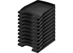 4002432515905 - Briefablage Plus Flach 5237-00-95 A4   C4 schwarz Kunststoff sta