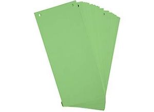 3130630134459 - Trennstreifen Exacompta 13425B Forever rechteckig 2-fach Lochung B 240 x H 105 mm Blauer Engel Recycling-Kraftkarton grün 100 Stück