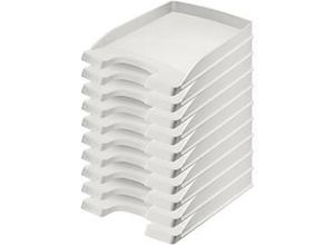 4002432516438 - Briefablage Plus Flach 5237-00-85 A4   C4 grau Kunststoff stapel
