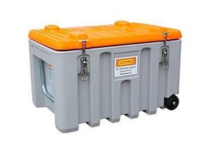 4052886328378 - Trolley CEMbox 150 Polyethylen 150 l L 800 x B 600 x H 530 mm stapelbar grau orange
