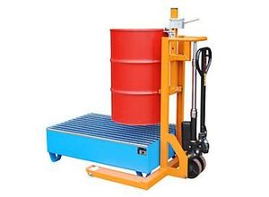 4052462007710 - Fassheberoller BAUER FHR 600 G Stahl für Fässer bis 220 l B 1125 x T 1000 x H 1330 mm orange