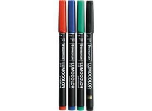 4007817310380 - Folienstift 317 M farbig sortiert 10 mm 4er Etui permanent 4007817310380 Staedtler (Lumocolor) 4 Stück