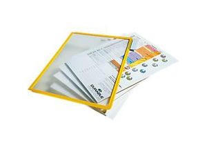 4005546521435 - DURABLE Klarsichttafel mit Profilrahmen für DIN A4 VE 10 Stk gelb ab 3 VE