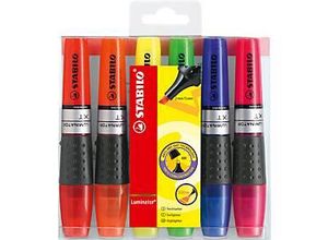 4006381155069 - Textmarker STABILO LUMINATOR Etui 71 6 Set 6-farbig sortiert 2-5mm Keilspitze 4006381155069 6 Stück