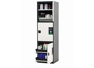 4054923086357 - Chemikalienschrank asecos CS-CLASSIC-MultiRisk Flügeltüren Front Reinweiß B 545 x T 520 x H 1950 mm