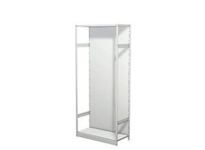 4044917338906 - - Steckregal mit Rückwand ohne Böden Grundfeld BxTxH 960x400x2250 mm lichtgrau 4044917338906 - - Steckregal mit Rückwand ohne Böden Grundfeld BxTxH 960x400x2250 mm lichtgrau