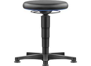 4016849952215 - Allround Hocker Bimos sitzhöhenverstellbar 450-650 mm mit Gleiter Kunstlederbezug abwaschbar unempfindlich gegen Öle & Desinfektionsmittel Farbring blau