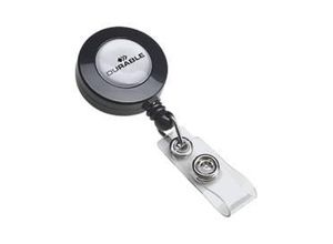 4005546889313 - Ausweisjojo DURABLE Schnurlänge 800 mm mit Halteclip & Druckknopfschlaufe Kunststoff 10 Stück