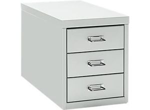 4250510901960 - Schubladenschrank DIN A4 mit 3 Schubladen 330 mm hoch lichtgrau