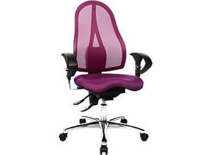 4014296086415 - Bürostuhl SITNESS 15 Permanentkontakt mit Armlehnen Netzrücken Fitness-Orthositz violett