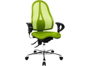 4014296086422 - Bürostuhl SITNESS 15 Permanentkontakt mit Armlehnen Netzrücken Fitness-Orthositz grün 4014296086422 - Bürostuhl SITNESS 15 Permanentkontakt mit Armlehnen Netzrücken Fitness-Orthositz grün