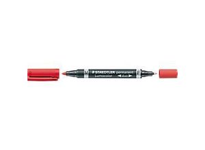 4007817348406 - Permanentmarker Lumocolor duo 348-2 Pack rot 06mm+15mm Rundspitze 4007817348406 Staedtler (Lumocolor) 10 Stück