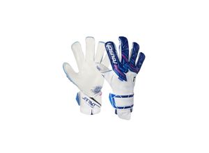4060485566893 - Torwarthandschuhe REUSCH Attrakt REGRIP Evolution Damen Gr 75 pink (pink blau) 39% Polyester 5% Polyamid 6% Polyurethan 50% Elastodien mehrfarbig Handschuhe mit Evolution Cut