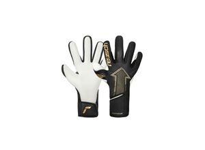 4060485566428 - Torwarthandschuhe REUSCH Fastgrip Gold Damen Gr 105 gold (goldfarben schwarz) 52% Elastodien 39% Polyester 7% Polyurethan 2% Polyamid mehrfarbig Handschuhe mit Hybrid Negative Cut