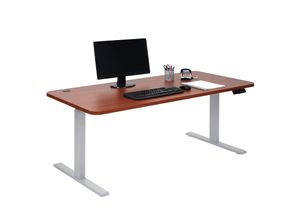 4057651434353 - Schreibtisch MCW-D40 Computertisch elektrisch höhenverstellbar 160x80cm 53kg MVG ~ natur grau 4057651434353 - Schreibtisch MCW-D40 Computertisch elektrisch höhenverstellbar 160x80cm 53kg MVG ~ natur grau