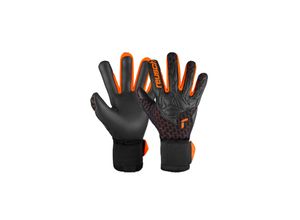 4060485492444 - Torwarthandschuhe REUSCH Attrakt Gold X Airvent Damen Gr 10 orange (schwarz orange) 52% Elastodien 45% Polyester 3% Polyamid mehrfarbig sportlich Handschuhe mit Hybrid Negative Cut