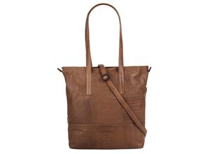 4022581346458 - Shopper BETTY BARCLAY Damen Gr B H T 29cm x 33cm x 9cm onesize braun (cognac) Leder Reptilienprägung Taschen echt Leder