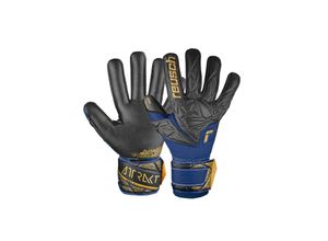4060485475751 - Torwarthandschuhe REUSCH Attrakt Gold X NC Damen Gr 10 bunt (goldfarben blau) 53% Elastodien 33% Polyester 3% Polyurethan 1% Baumwolle mehrfarbig Sportlich Handschuhe mit Negative Cut