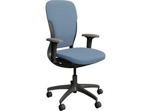 4061753291516 - Bürostuhl MOTION Polsterrückenlehne dunkelgrau hellblau kaiserkraft