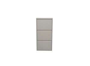 4046884080925 - Möbel Direkt Online - Metallschuhschrank Madrid i 3 Klappen grau 4046884080925 - Möbel Direkt Online - Metallschuhschrank Madrid i 3 Klappen grau